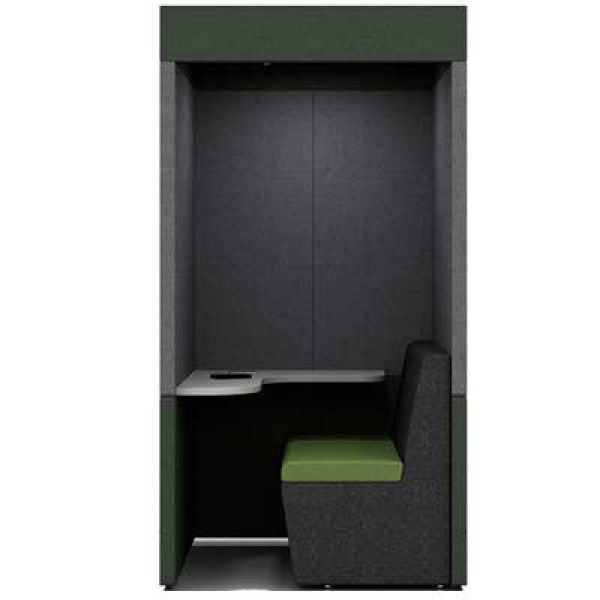 One Person Work Booth 1100mm Deep with Roof