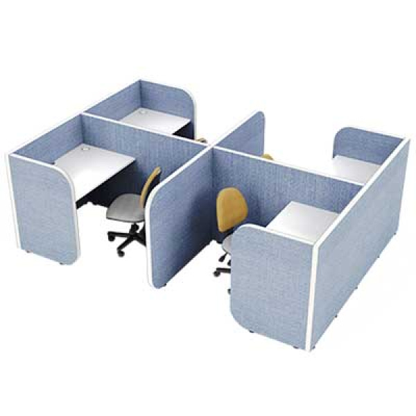 Low 4 Person Work Hub