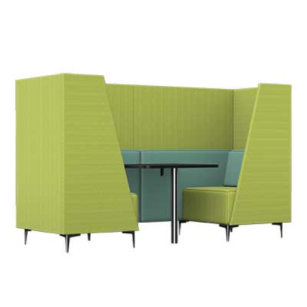 Oban Social Two Seat High Back Enclosed Booth