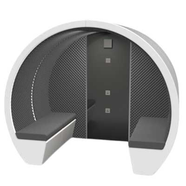 Part Enclosed Acoustic Back Office Meeting Pod