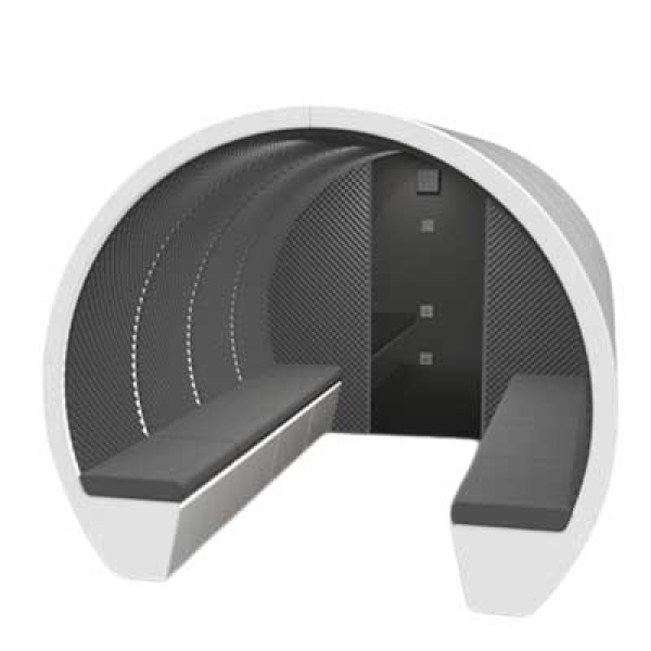 Part Enclosed Acoustic Back Office Meeting Pod
